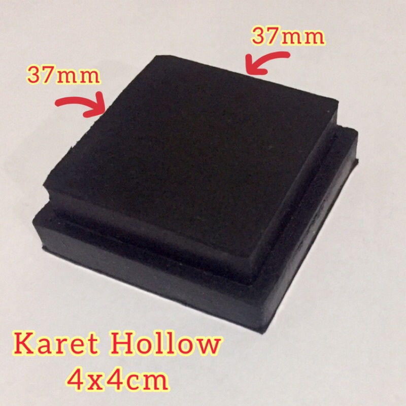 Jual Rubber Karet Hollow Holo 40x40mm 4x4cm Kaki Rak Meja Kursi Model ...
