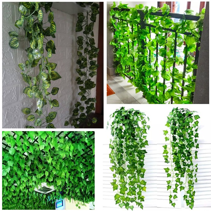 Jual Daun Rambat Artificial/ Daun Jalar/ Daun Rambat 2meter/ Daun ...