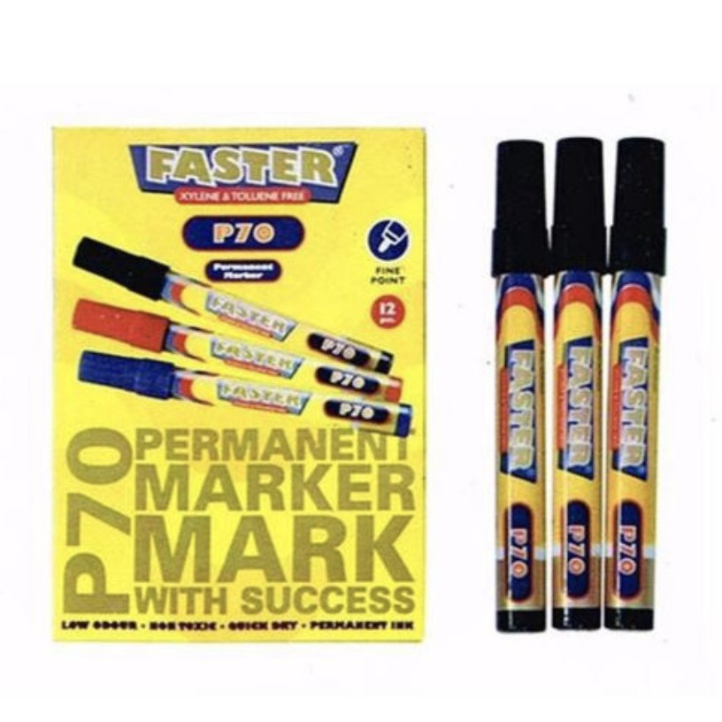 Jual (12pc) SPIDOL PERMANEN FASTER P70 / SPIDOL PERMANENT | Shopee ...
