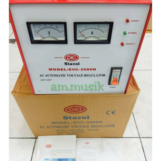 Jual STABILIZER STAVOL LISTRIK OKI 3000 WATT | Shopee Indonesia