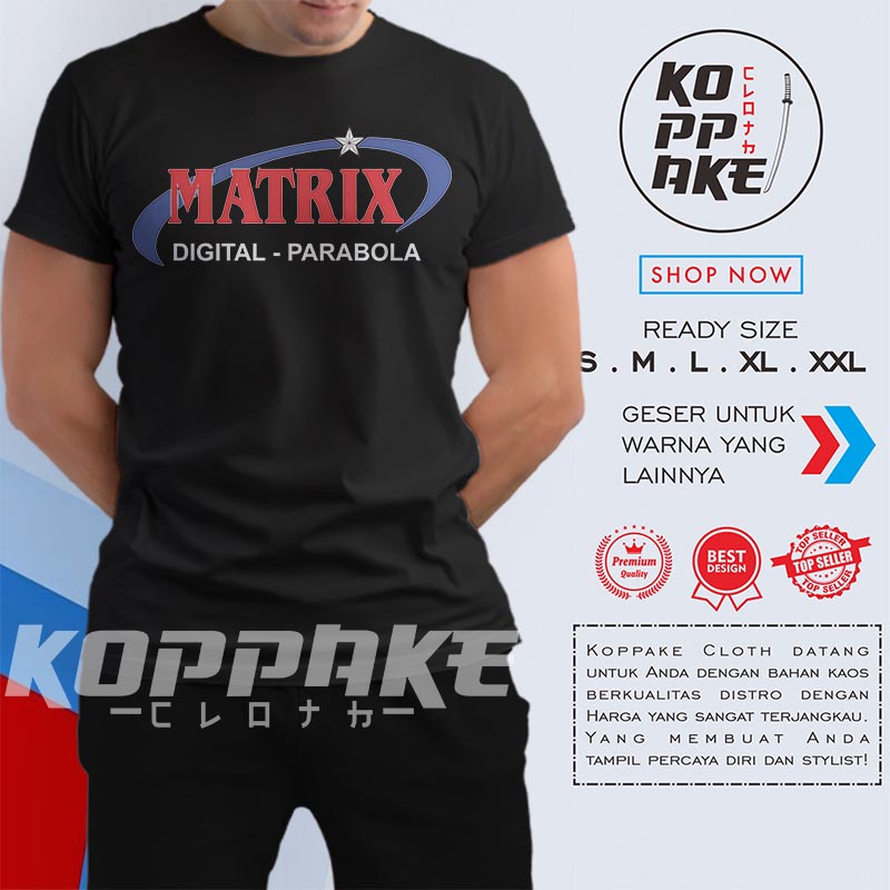 Jual Kaos Matrix Digital Parabola Logo Baju Perusahaan | Shopee Indonesia