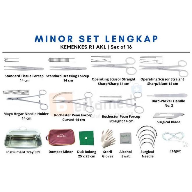 Jual Minor Set Lengkap / Set Bedah Minor Lengkap Murah | Shopee Indonesia