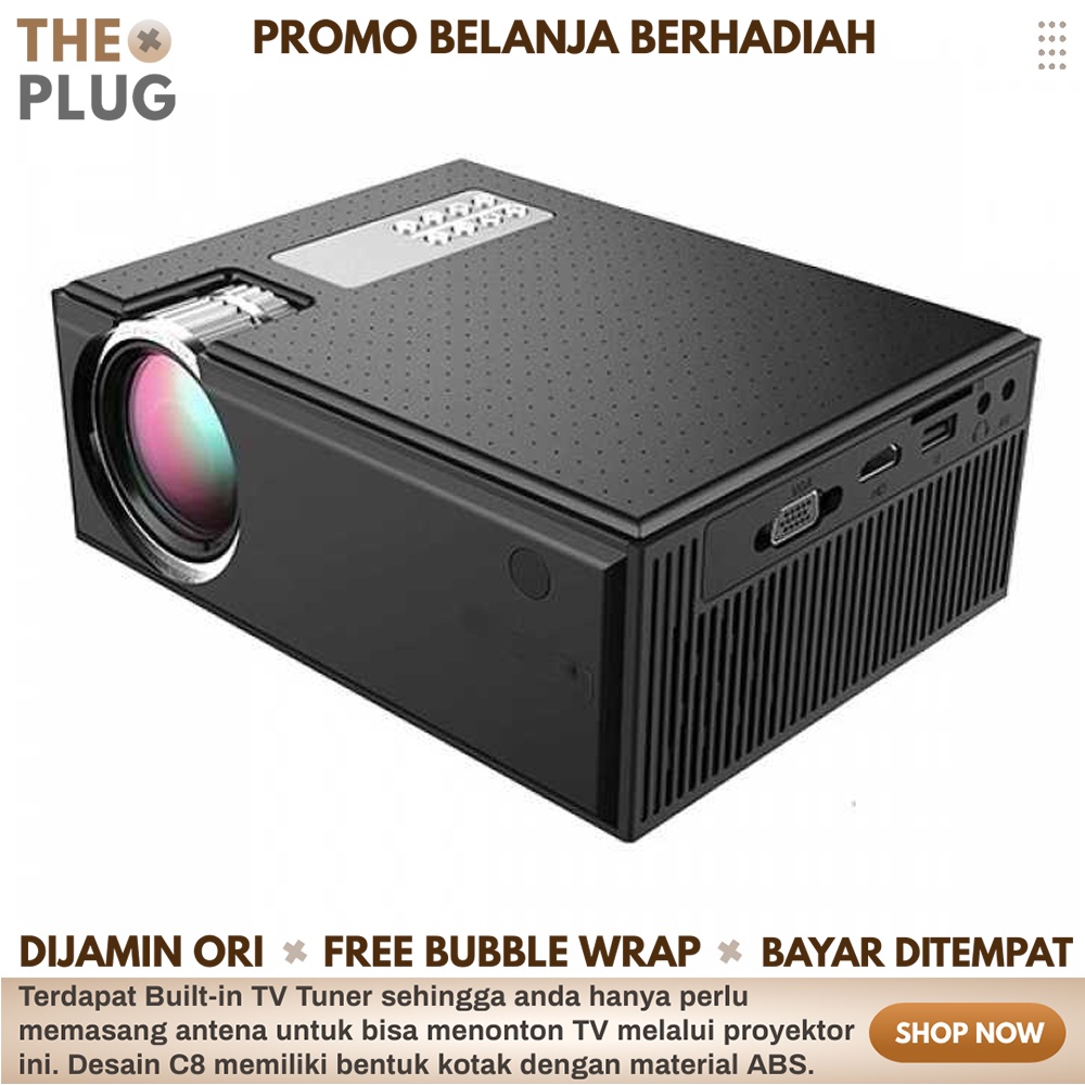 Jual Projector Proyektor Layar Tancap 1080P 1800 Lumens infocus Infokus ...
