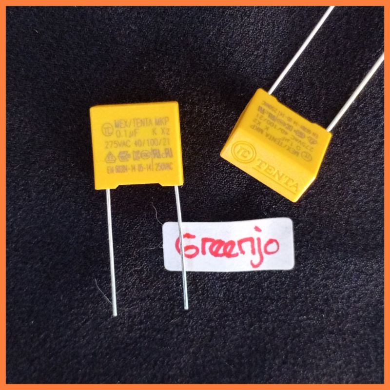 Jual Kapasitor MKP 103 104 224 684 275V Kaki pitch 10mm (1cm) Capacitor Mkp Mkm Mkt 100nF 0.1uF ...