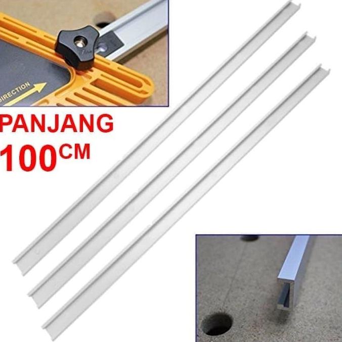 Jual miter saw track / table saw runner / fence rail / sled t track ...