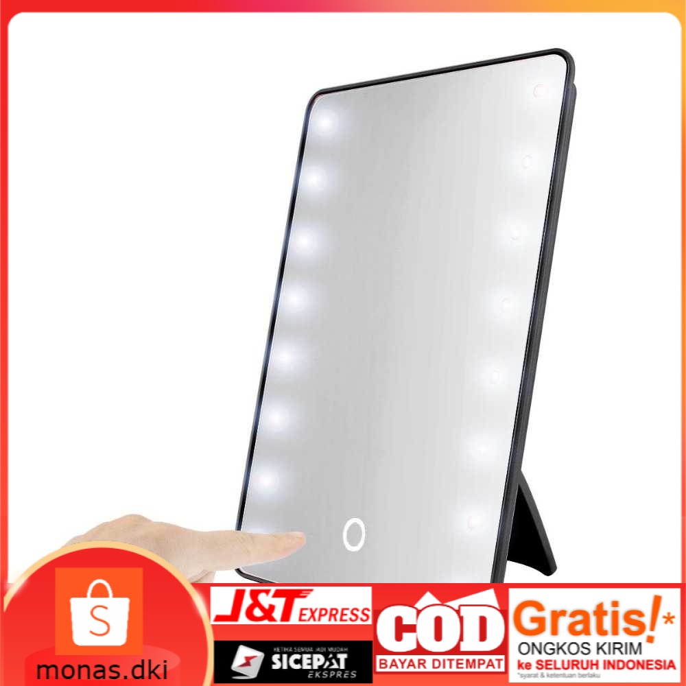 Jual Home Solution Cermin Makeup Mirror 16 LED Light - A3107 | Shopee ...