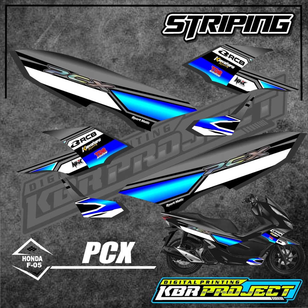 Jual [COD] Stiker PCX striping PCX motor HONDA motor sticker variasi ...