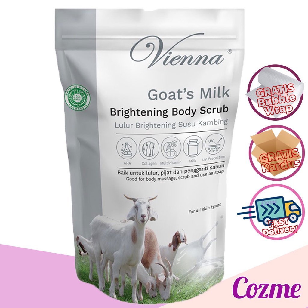 Jual VIENNA Goat's Milk Body Scrub 1kg Refill | Shopee Indonesia