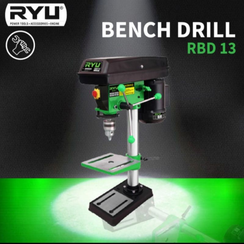 Jual BOR DUDUK RYU 13 MM RBD 13 RYU BENCH DRILL MESIN BOR DUDUK M ...