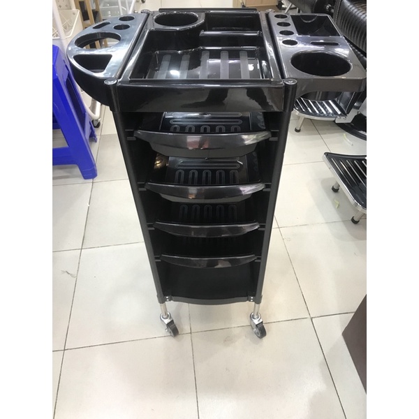 Jual trolly rak dorong susun roda salon barber trolley facial ...