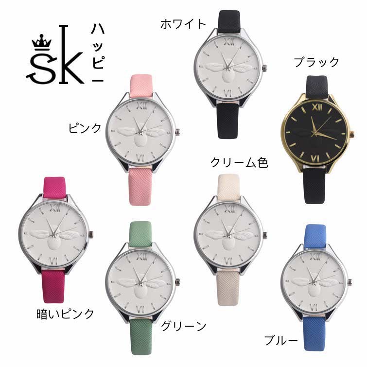 Jual SK Bee 3D Jam Tangan Wanita Fashion Strap Leather ( Group ) SK_Bee ...