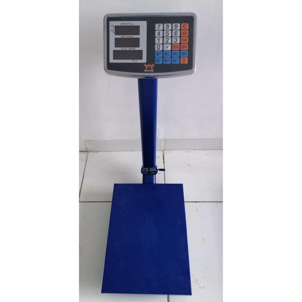 Jual MASTER Timbangan duduk digital 150kg / Timbangan barang 150kg / Electronic Platform Scale ...
