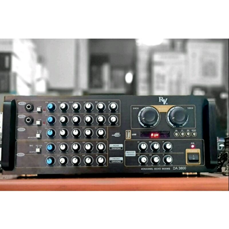 Jual Power Amplifier Karaoke Real Voice RV DA3800 USB BLUETOOTH TERBAIK ...