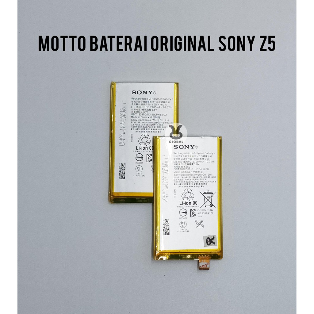 Jual Baterai Sony Z5 Original Motto | Shopee Indonesia