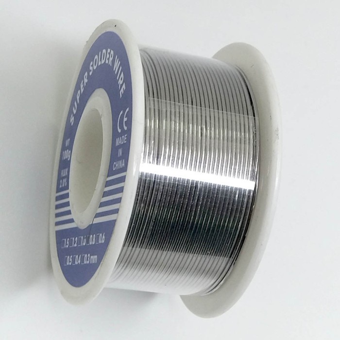 Jual Kawat Timah Solder 0.8 mm 100g / TIMAH GULUNG / Gulungan Timah ...