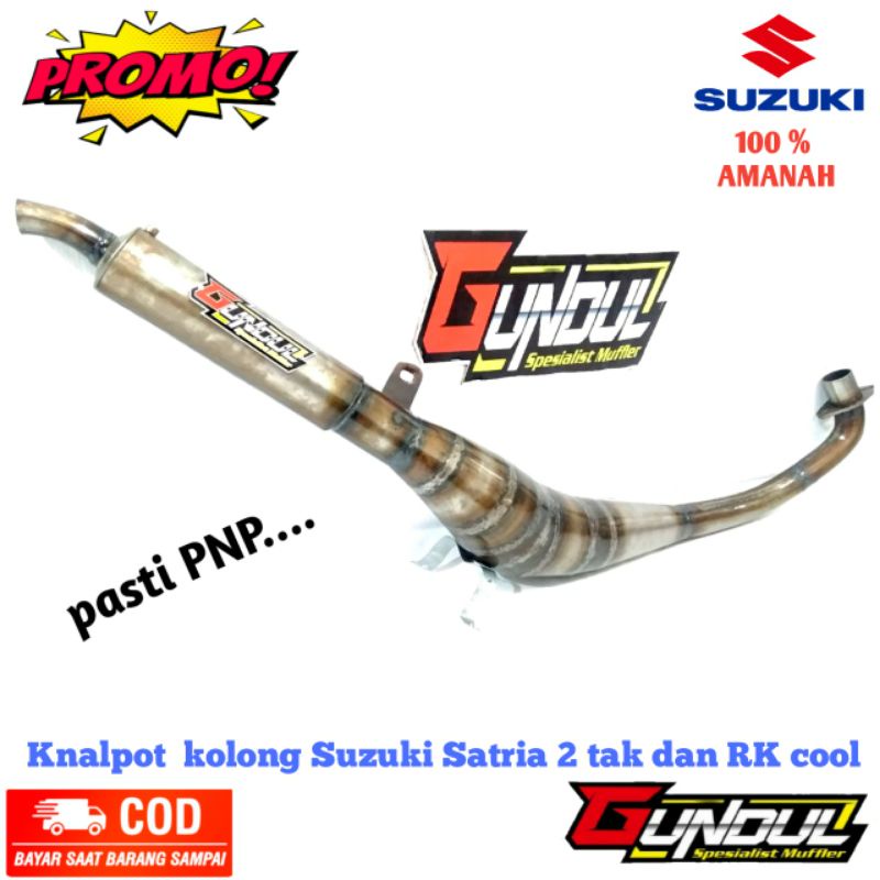 Jual knalpot kolong satria hiu 2 tak Rk cool kenalpot satria ru lumba ...