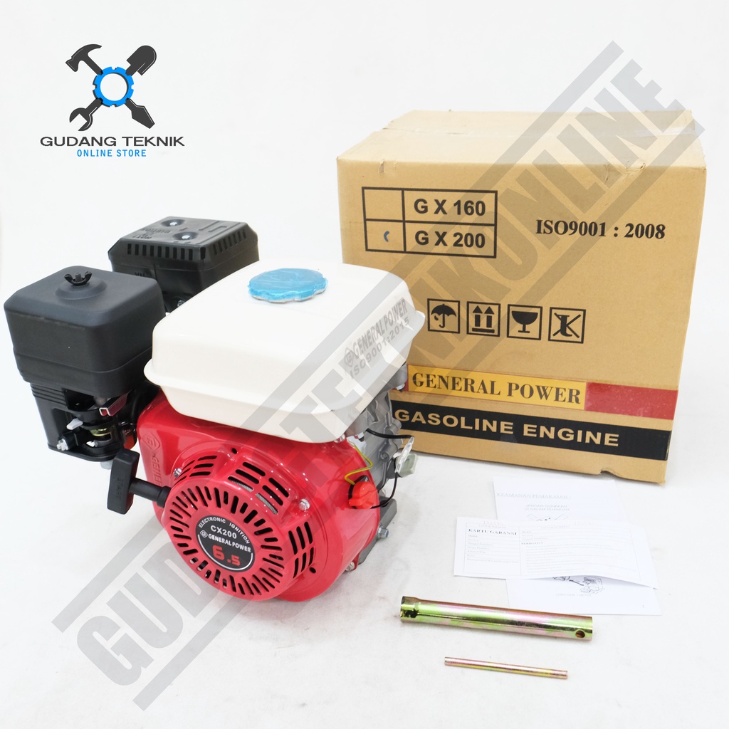 Jual Engine GENERAL GX200 4Tak / Mesin Penggerak Serba Guna 6.5Hp / Engine Gasoline Bensin CX ...