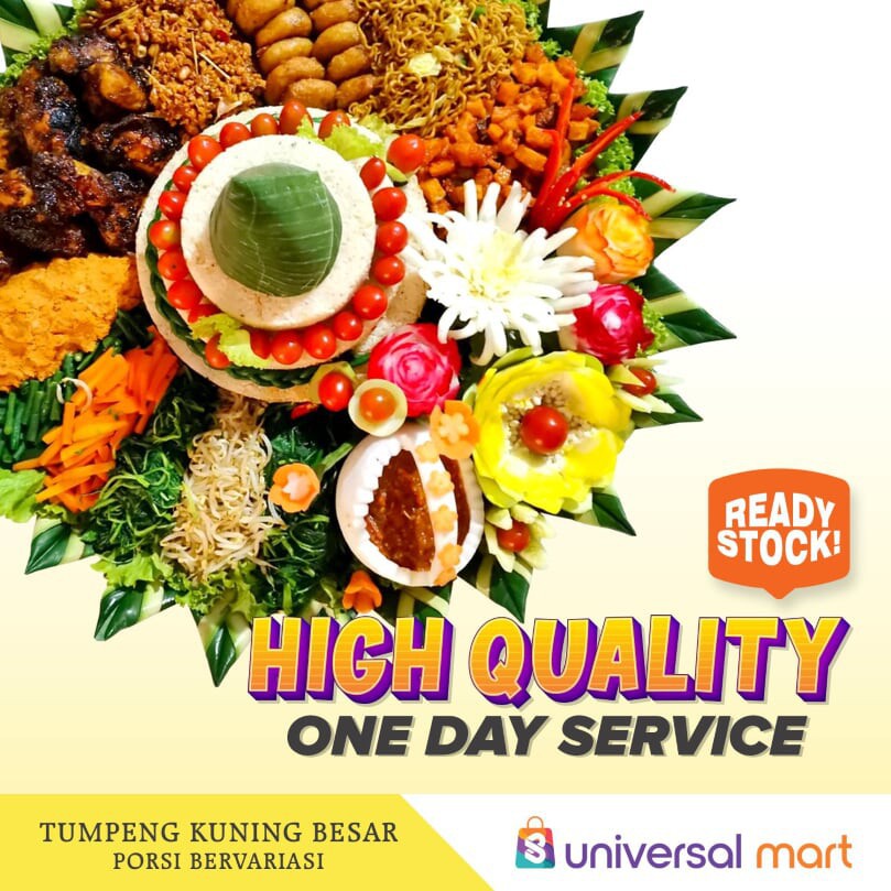 Jual Nasi Tumpeng Kuning Ukuran Besar Porsi Bervariasi | Shopee Indonesia
