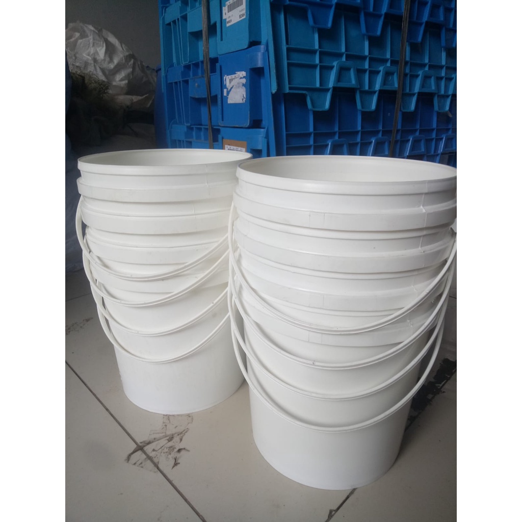 Jual Ember plastik bekas 5kg putih ember bekas selai putih pail plastik ...
