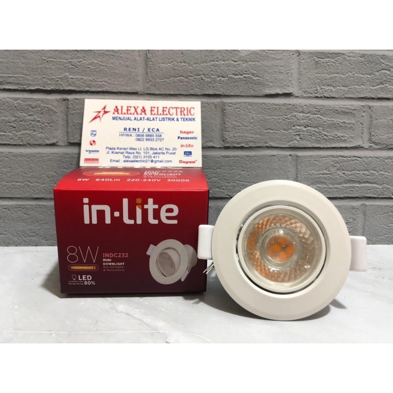 Jual LAMPU SPOTLIGHT INLITE IN-LITE LED 8w 8 w 8watt 8 watt INDC232 ...