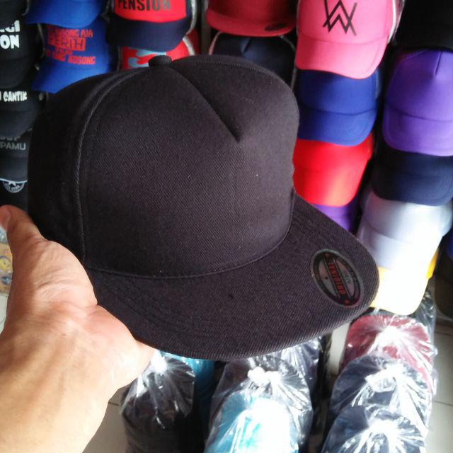 Jual Topi snapback polos hip hop grosir warna lengkap (depan tanpa ...
