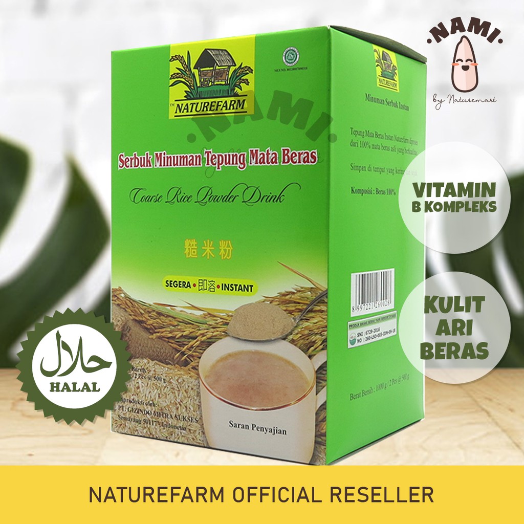 Jual Minuman Tepung Mata Beras Original (Coarse Rice Powder) 1000gram ...