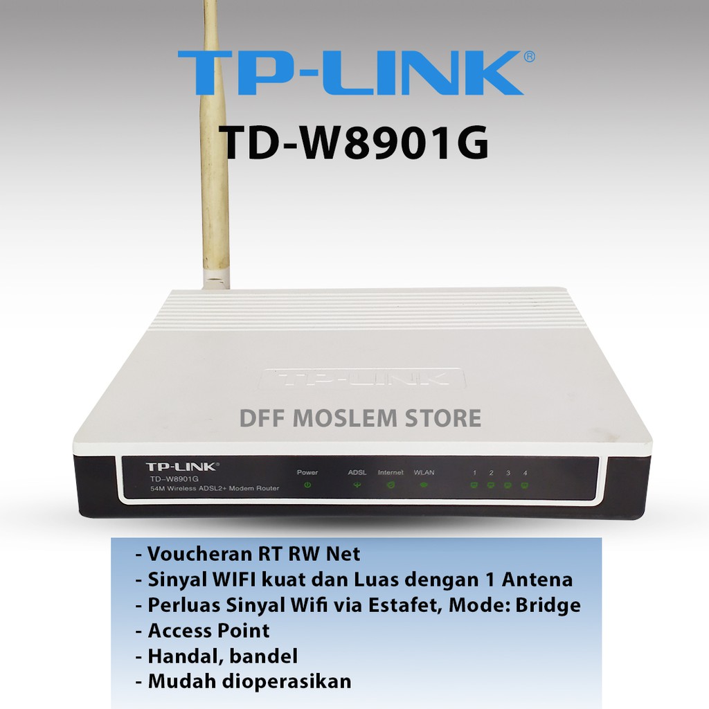 Jual Modem Router Wifi TP Link TD-W8901G Bisa Voucheran Managed Switch ...