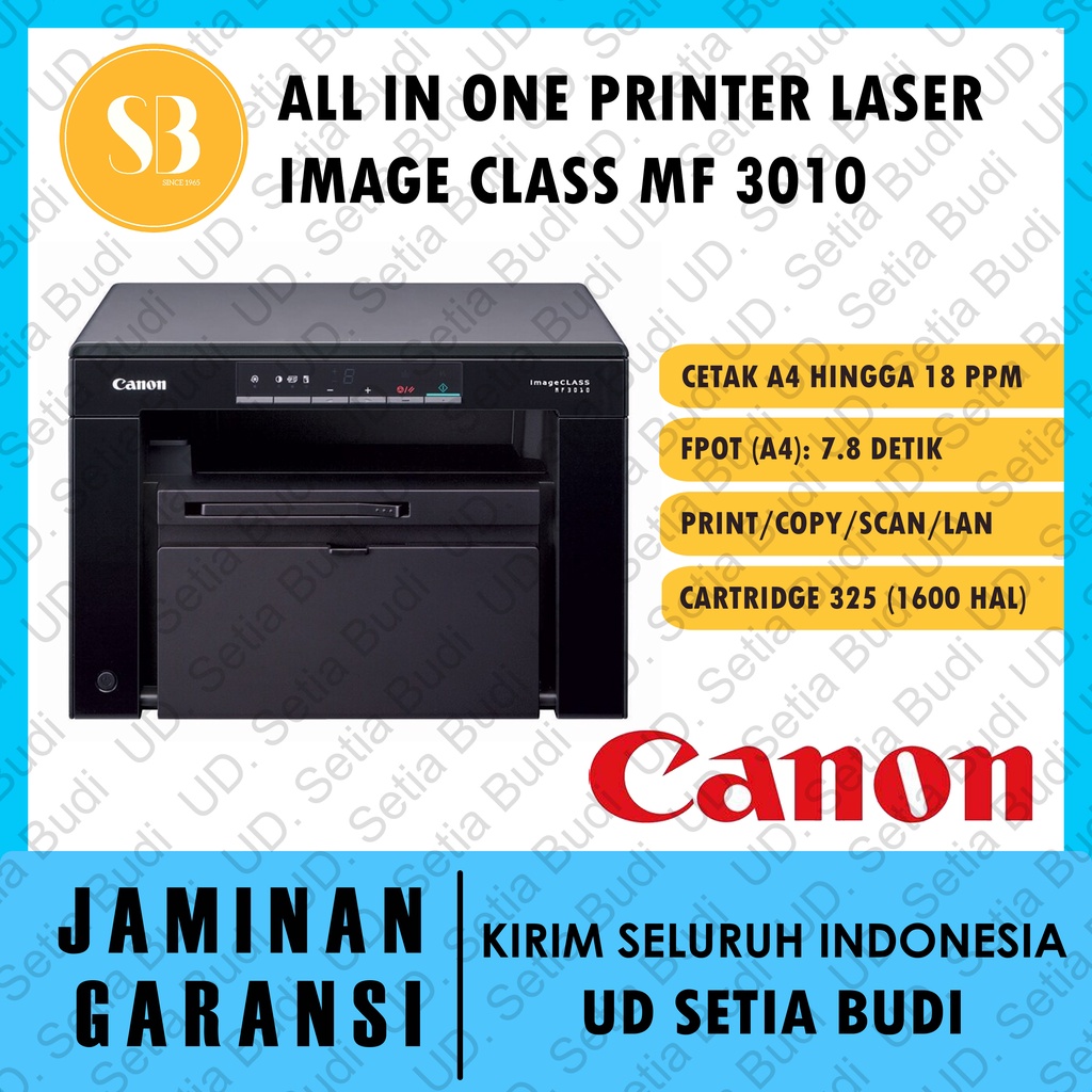 Jual All In One Printer Laser Multi Canon Image Class MF 3010 MF3010 ...