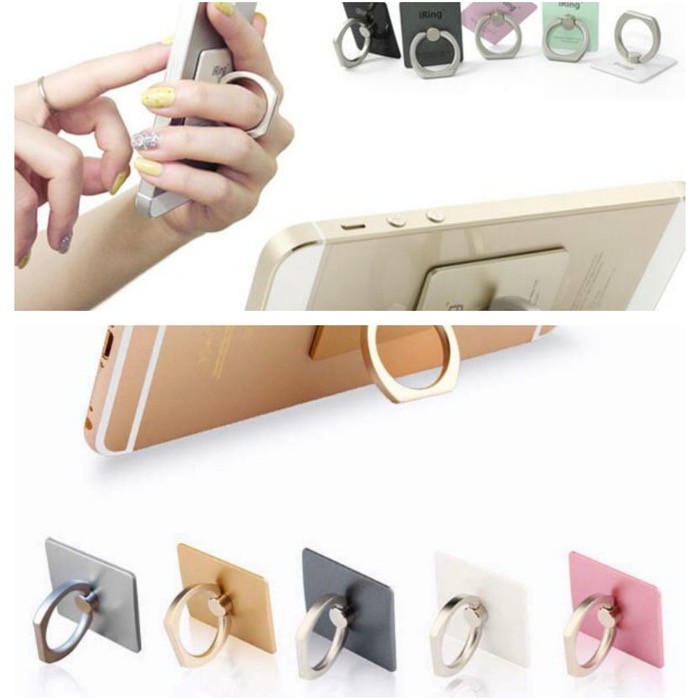 Jual FINGER IRING / STAND HOLDER 360 WITH HOOK (I-RING/CINCIN/HP ...