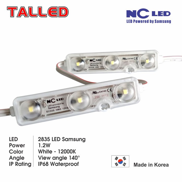 Jual LAMPU MODULE LED 3 MATA NC LED SAMSUNG 2835 DOVE 1.2W MADE IN ...