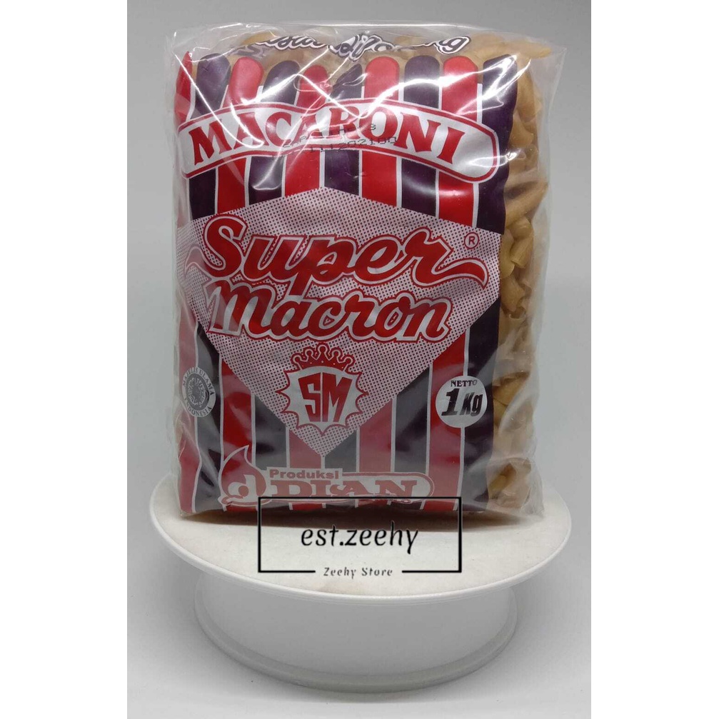 Jual MAKARONI GORENG MERK SUPER MACRON KEMASAN 1 KG ( MAKARONI MEKAR ...