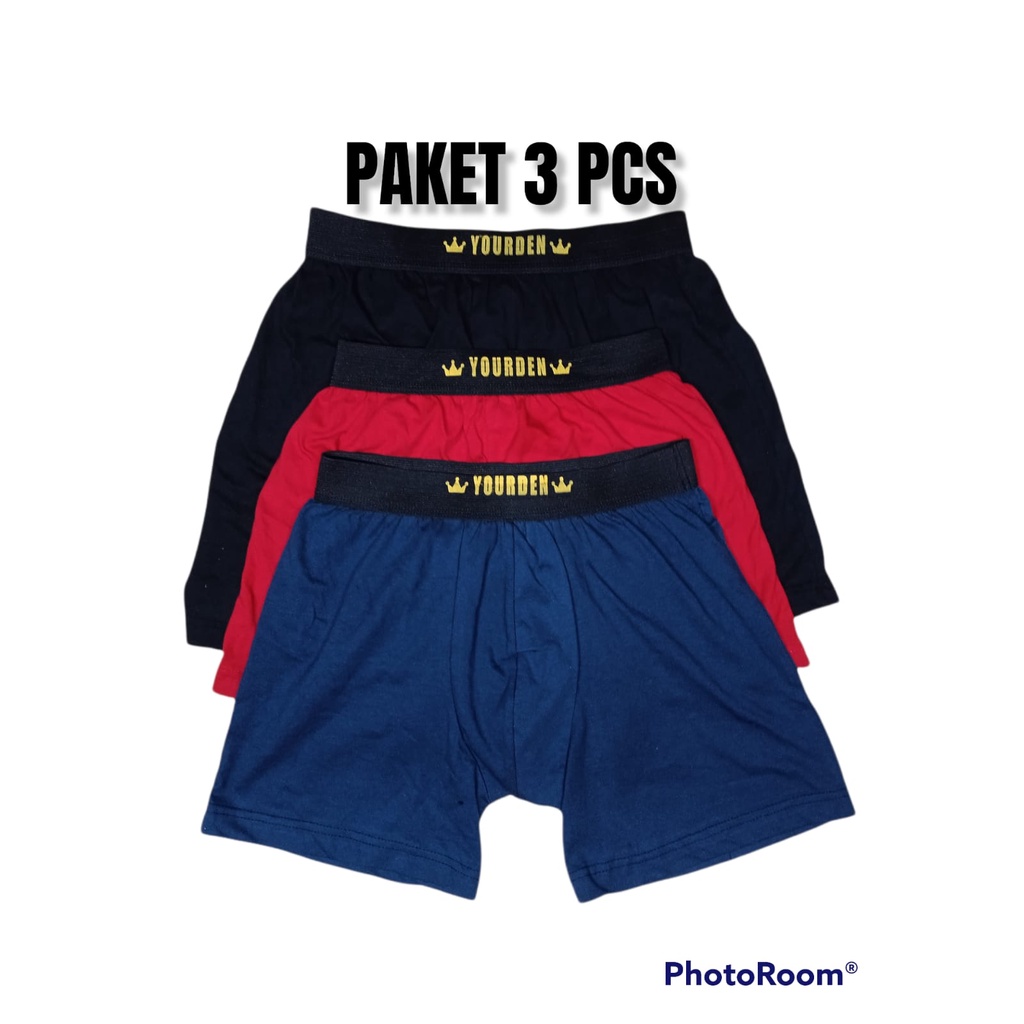 Jual CD boxer pria dewasa 3 pcs | Shopee Indonesia