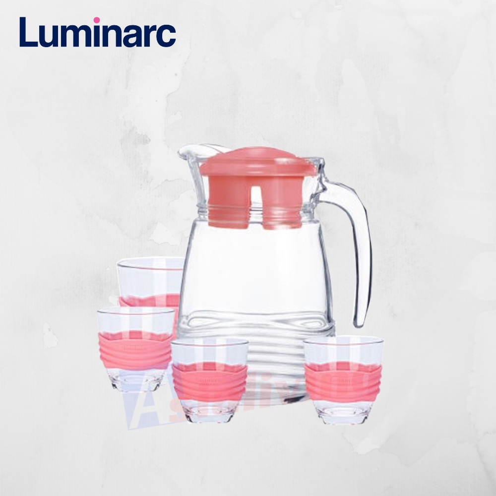 Jual Luminarc teko set coastline ice pink 5 pcs/set Not Specified/Pink ...