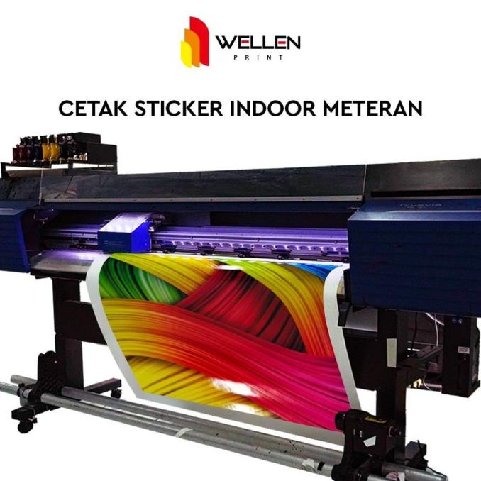 Jual Cetak Sticker Vinyl Indoor / Print Custom Sticker Meteran | Shopee ...