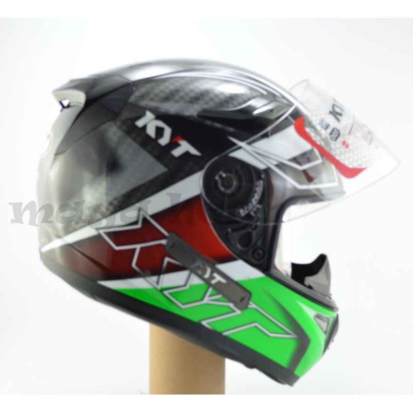 Jual Helm KYT K2 Rider Spotlight Black Green Fluo | Shopee Indonesia