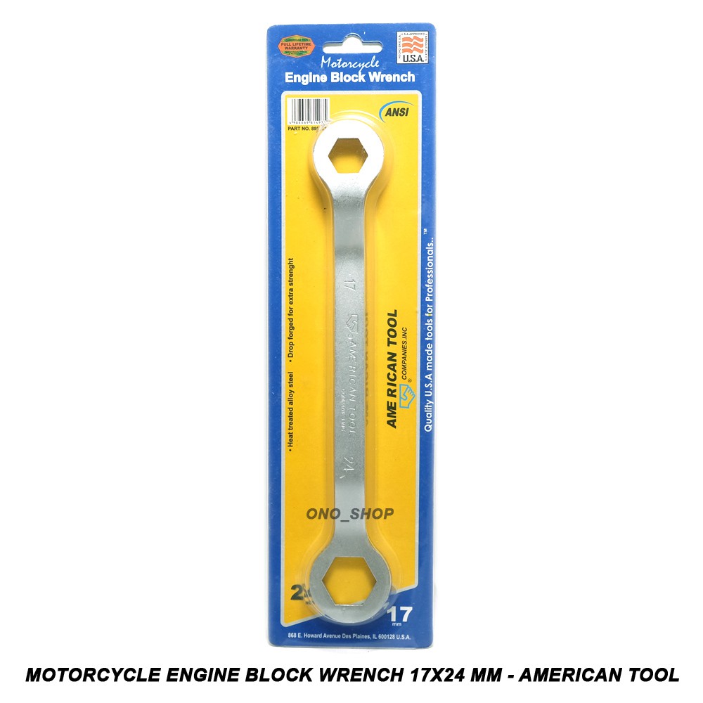 Jual Kunci Blok Mesin - Engine Block Wrench 24x17 mm American Tool ...
