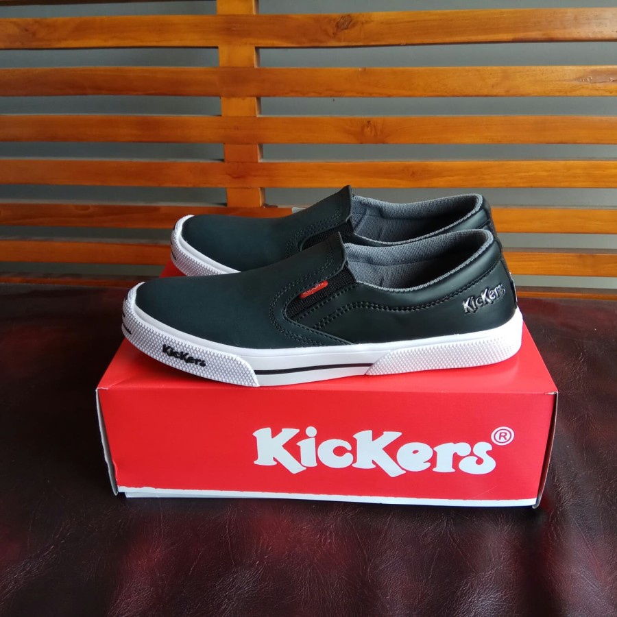Jual Sepatu Kickers Mx One Slip On Slop Casual Santai Pria Tanpa Tali ...
