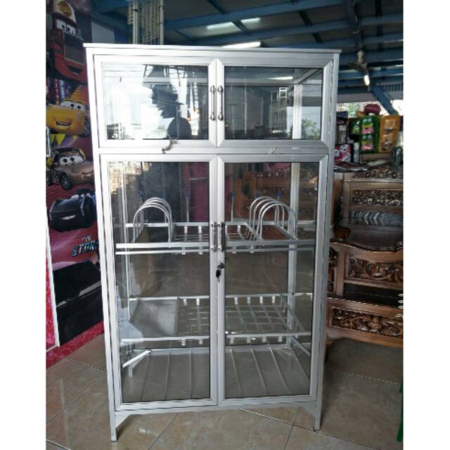 Jual Lemari piring aluminium kaca | Shopee Indonesia