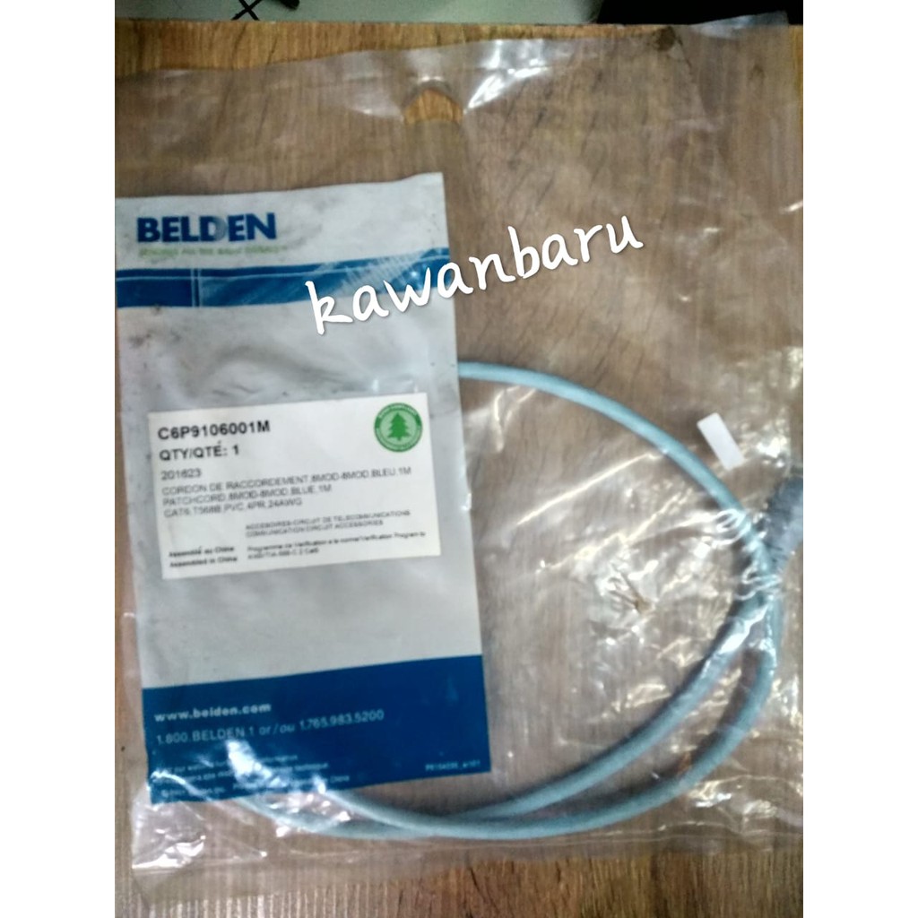 Jual Kabel UTP BELDEN original cat-5e 5meter terpasang konektor rj45 ...