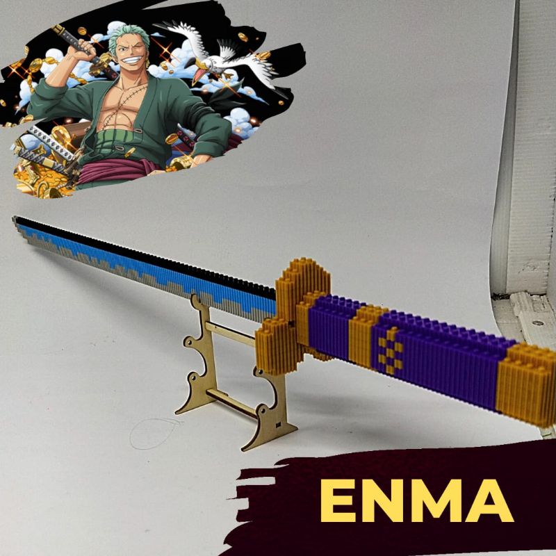Jual PEDANG LEGO ZORO ENMA ONE PIECE PANJANG 50CM | Shopee Indonesia