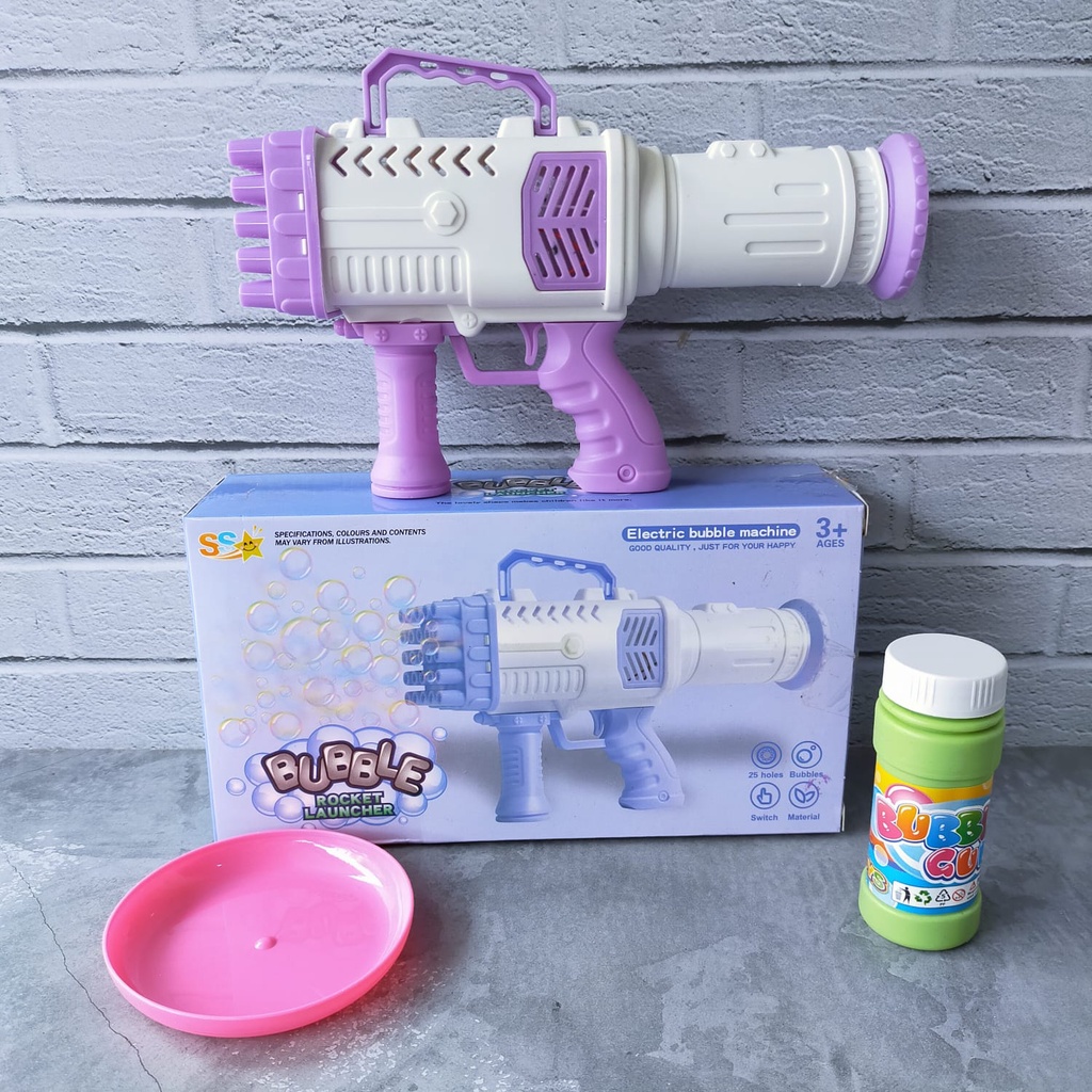 Jual Mainan Anak Pistol Bubble Bazooka 25 Lubang ~ BAZOKA BUBBLE GUN ...
