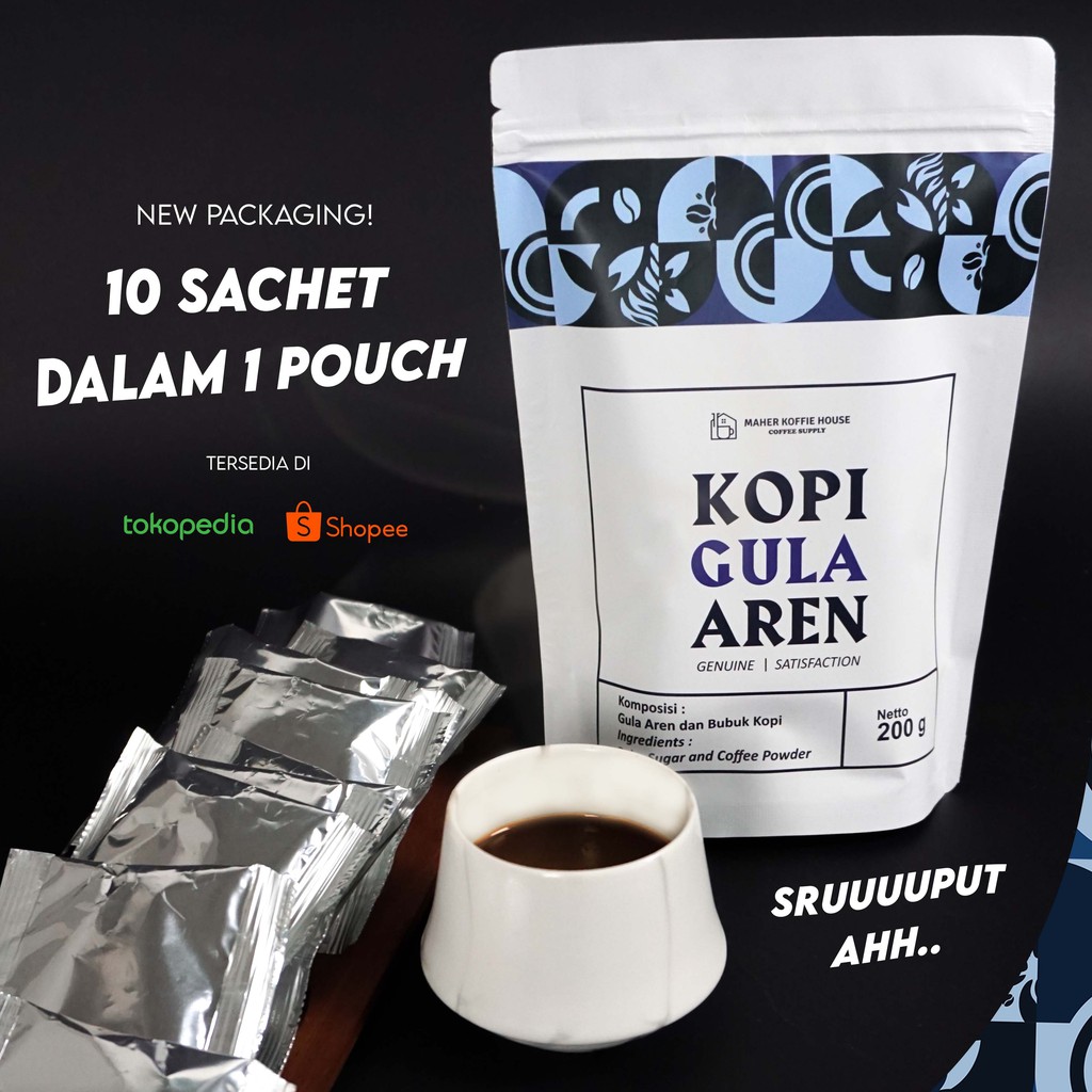 Jual Kopi Gula Aren isi 10 pcs | Shopee Indonesia