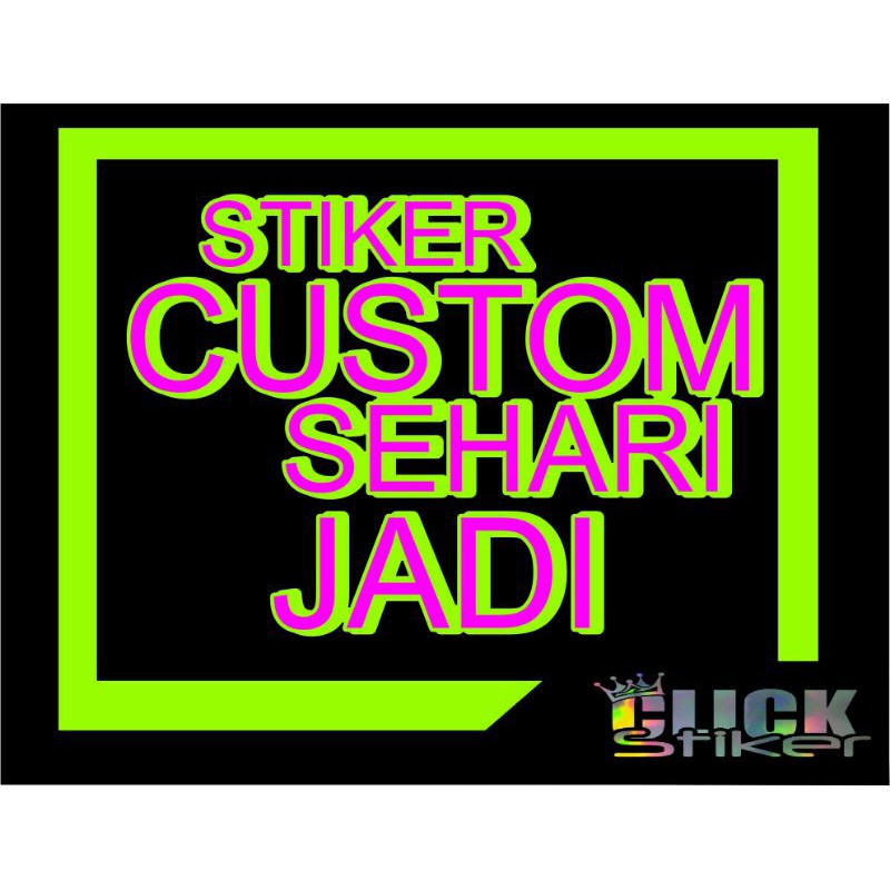 Jual BIKIN STICKER CUSTOM STIKER CUSTOM CUTTING STICKER CUSTOM | Shopee ...