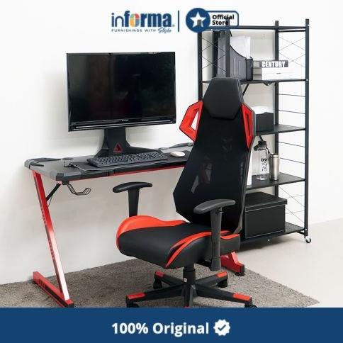 Jual INFORMA - KURSI GAMING - KEVIN MERAH HITAM | Shopee Indonesia