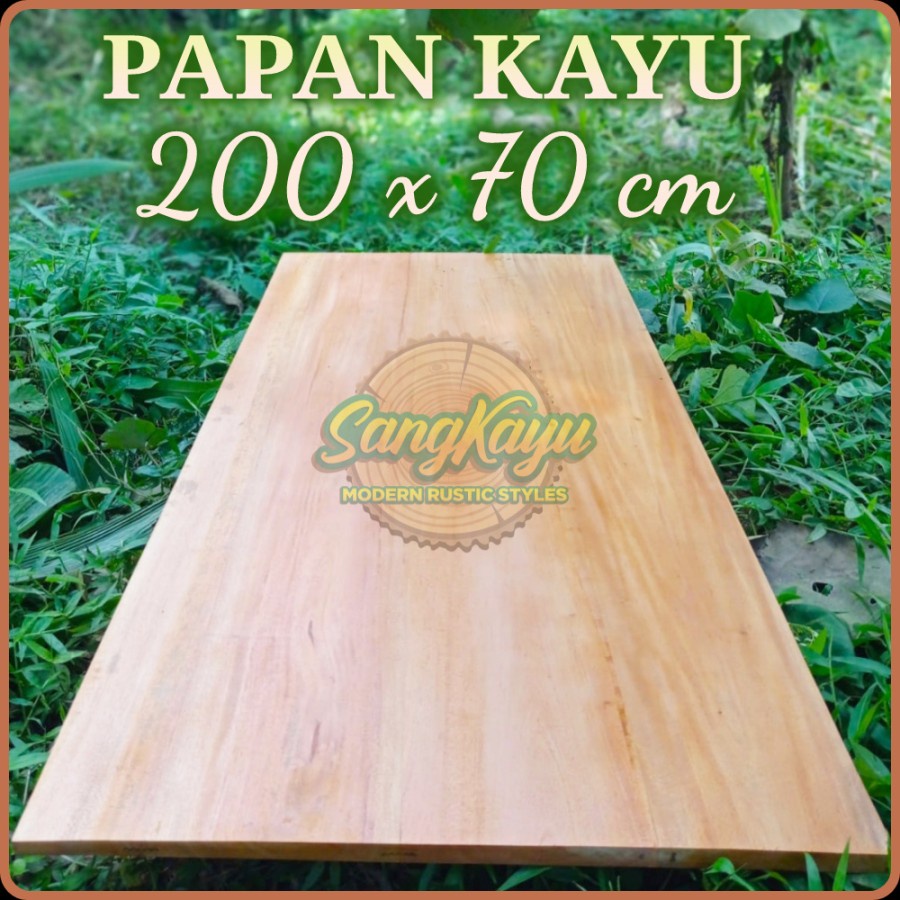 Jual SangKayu Kayu Papan Kayu 200x70 cm Wooden Board Bahan Meja Kayu ...