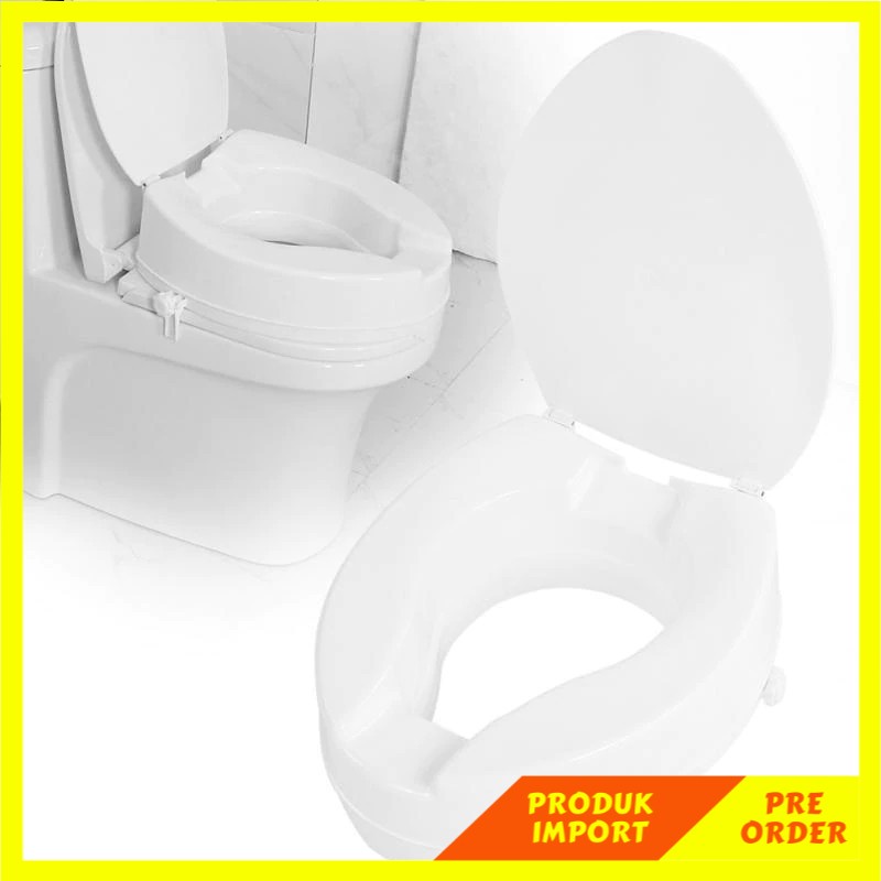 Jual PRODUK IMPORT 10cm Portable Raised Toilet Seat Elevated Toilet ...