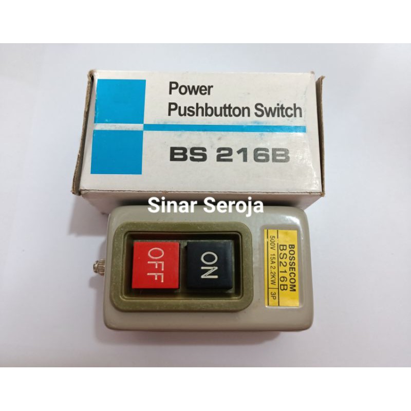 Jual PUSH BUTTON ON OFF 15A / 30A 3 Phase BS-216B / BS-230B | Shopee ...