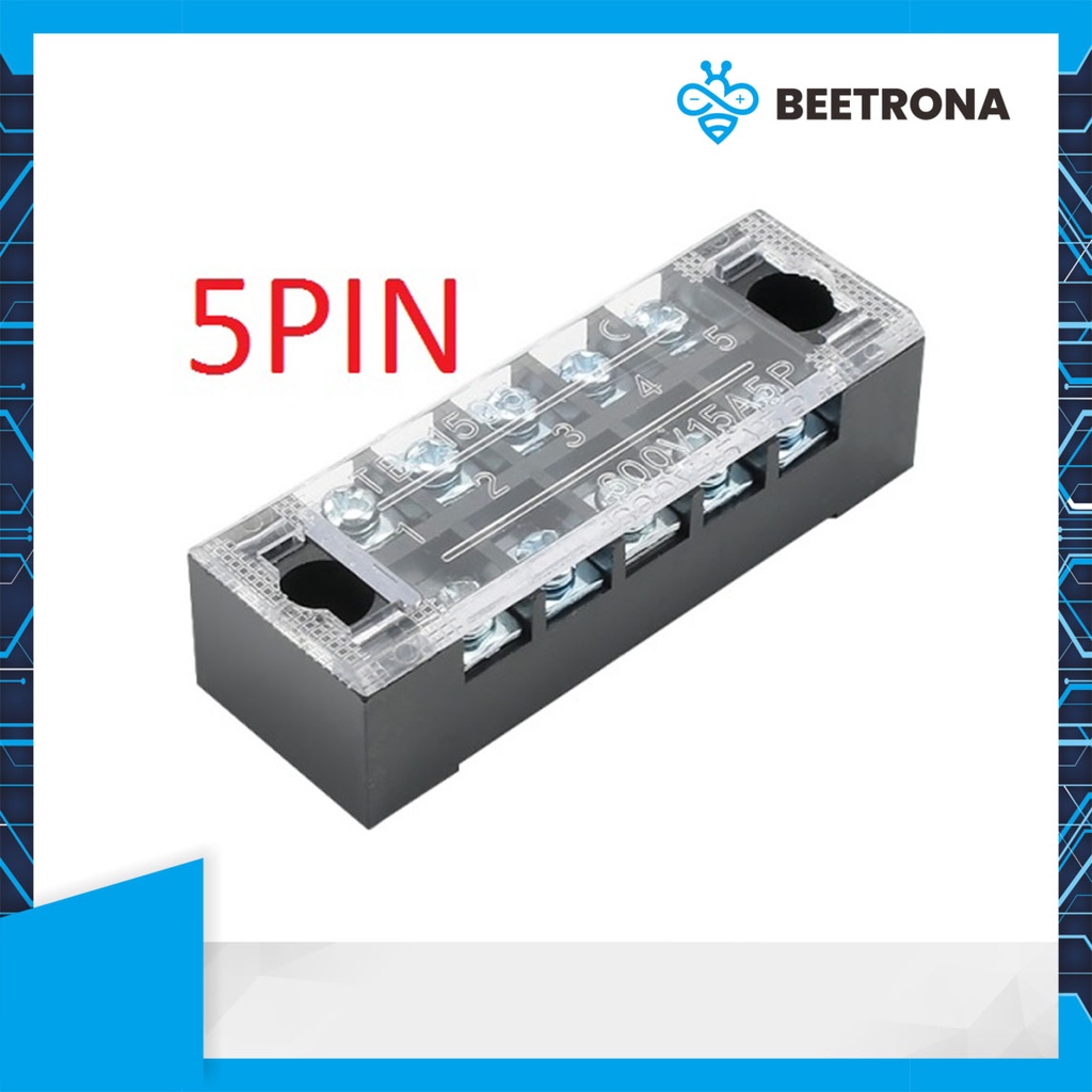 Jual Terminal Block TB 1505 TB1505 Blok 15A 600V Kabel Panel Mounted ...