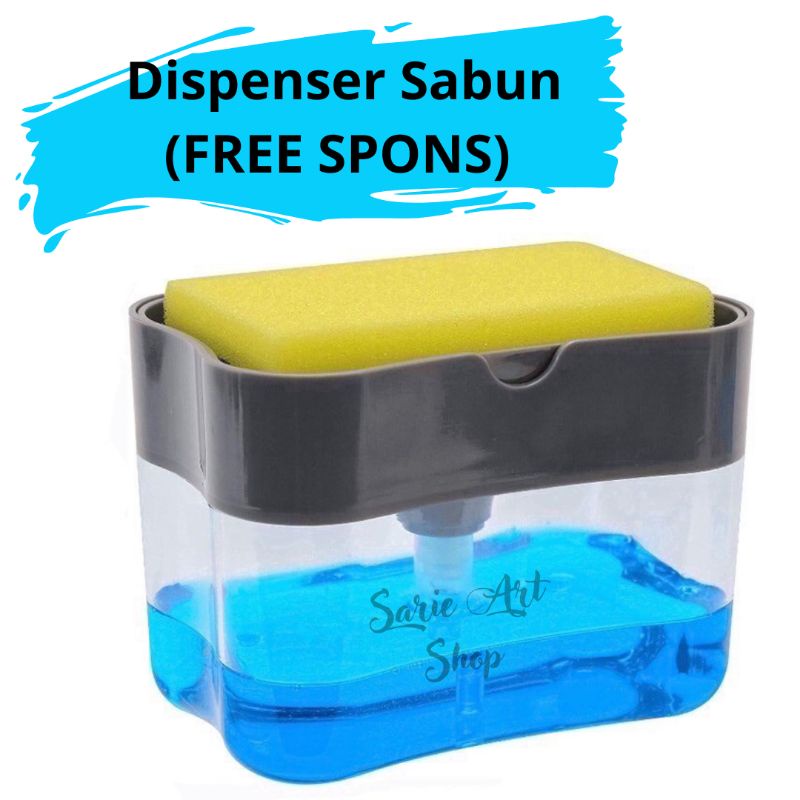 Jual Dispenser Sabun Cuci Piring Soap Pump + Spons Caddy | Wadah Sabun ...