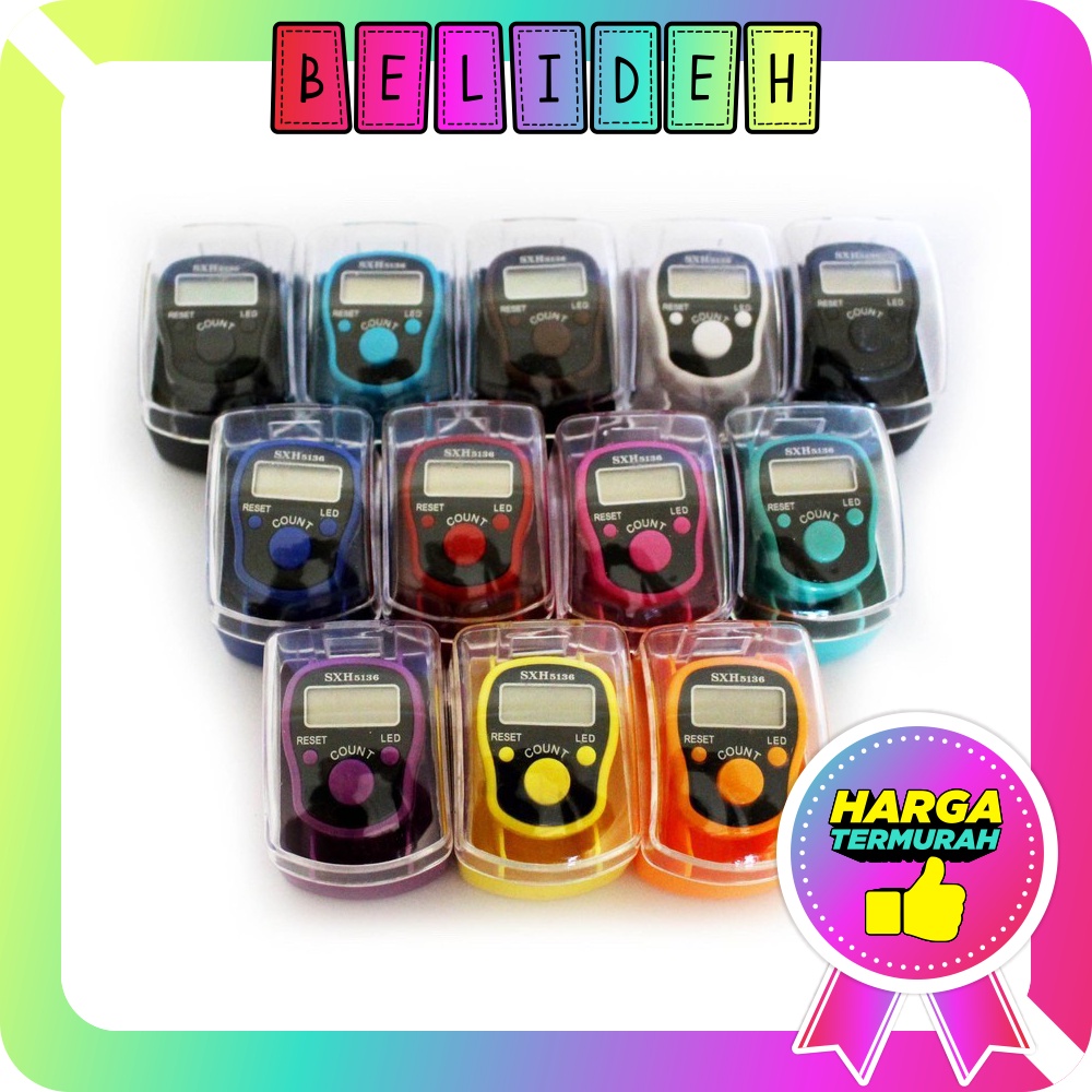 Jual ☛BELIDEH☚ Alat Hitung Digital Led Tasbih Jari Counter Tally Tasbeh ...